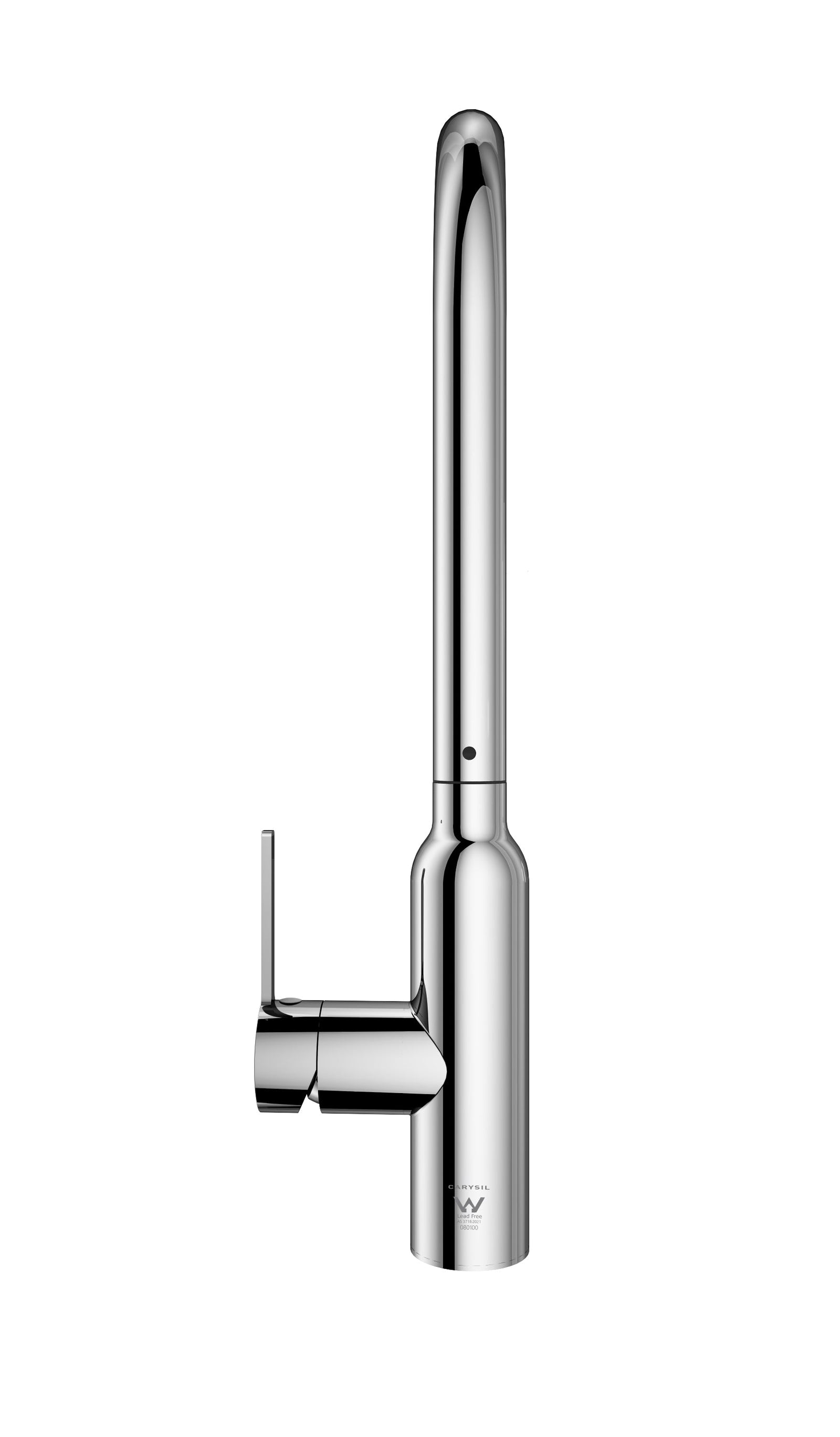 Navona Carysil Round Chrome Pull Out Kitchen Mixer - Blue Bathware