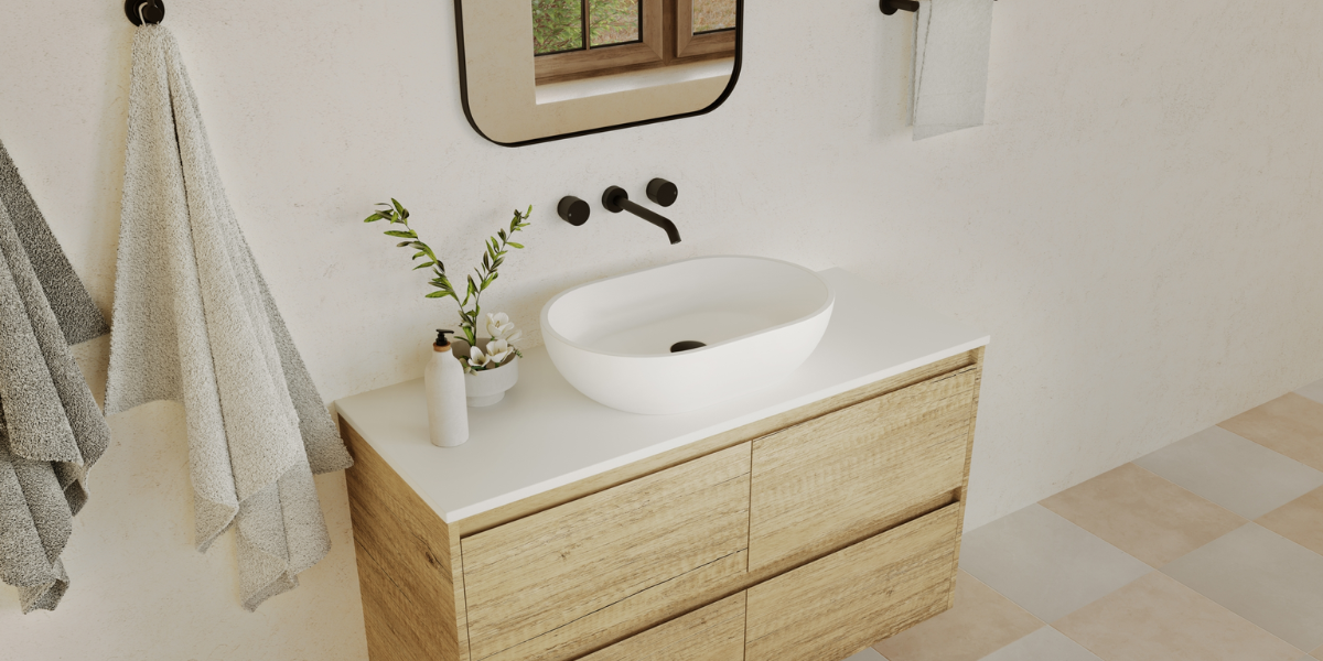 Vanity Benchtops Tagged "Solid Surface" - Blue Bathware