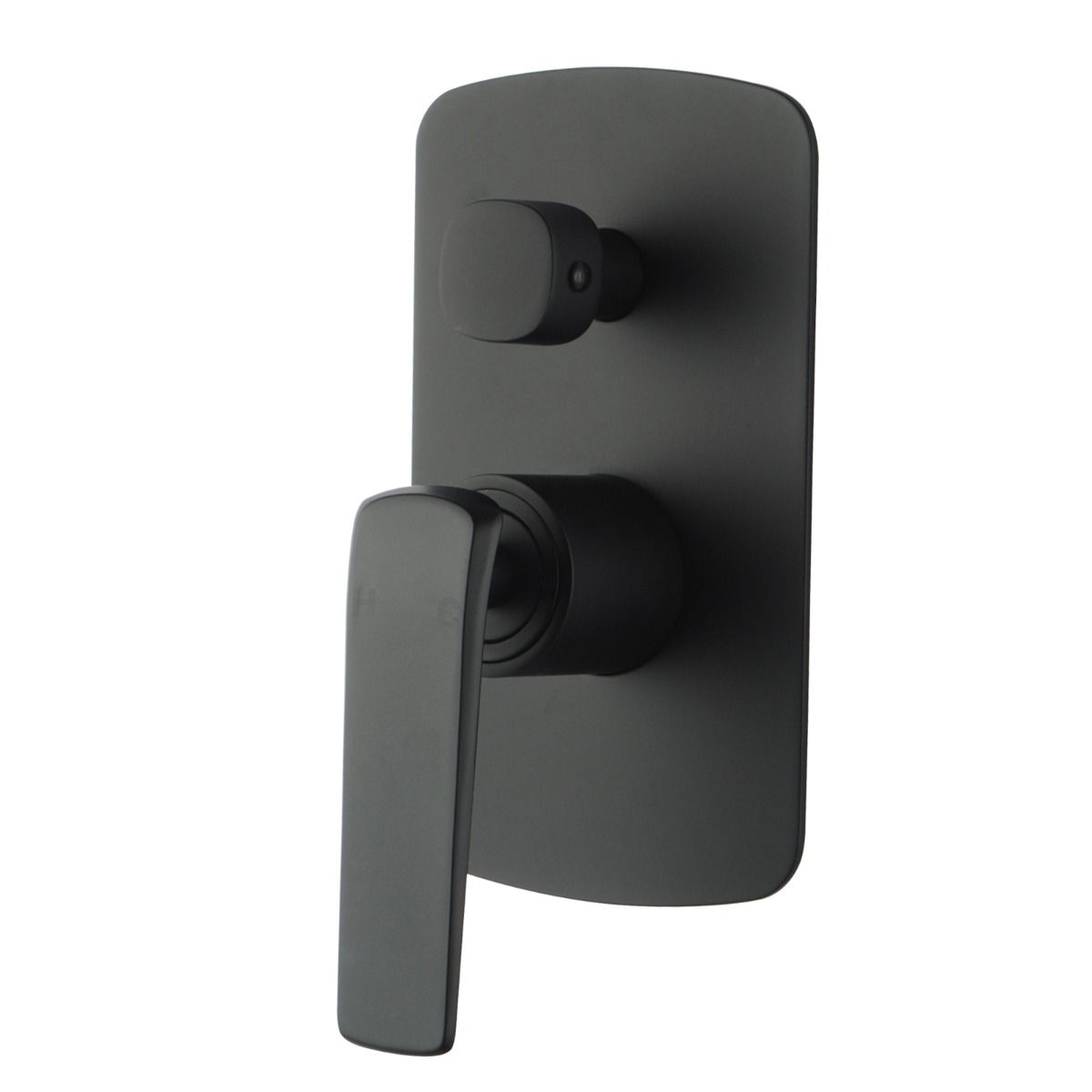Norico Esperia Matte Black Wall Mixer with Diverter - Blue Bathware